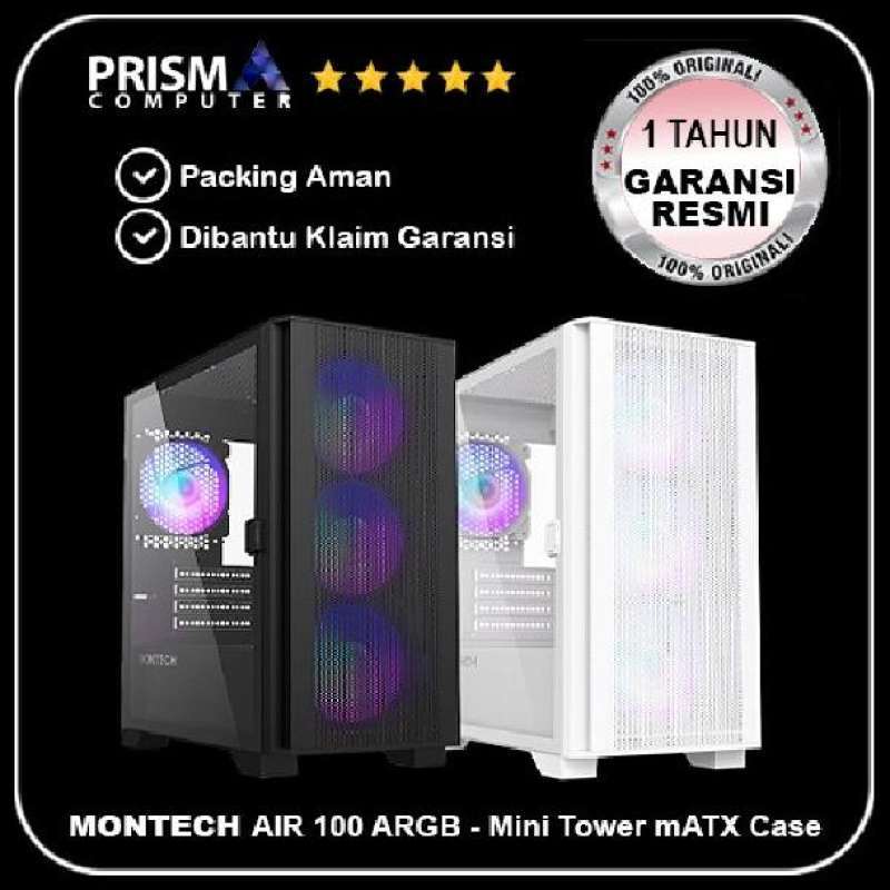 Jual Casing MONTECH AIR 100 ARGB - Mini Tower m-ATX Case - Hitam di ...