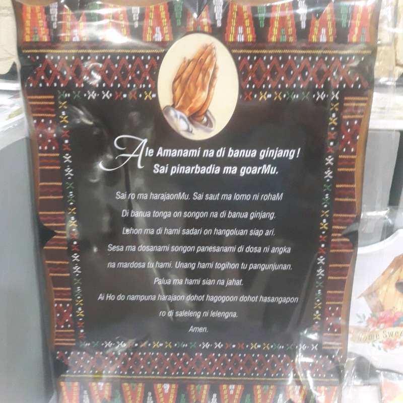 Jual Pajangan Doa Bapa Kami Bahasa Batak Di Seller Faithfull Shopp ...