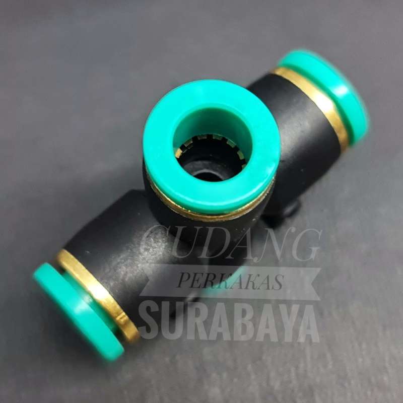 Jual Pneumatic Fitting Pu Union Cross Sambungan Selang Kompresor Selang Pu - Pza-08 Di Seller ...