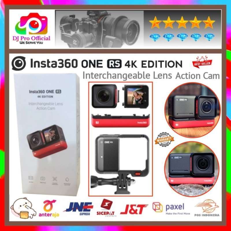 Promo Insta360 ONE RS 4K Edition Camera Insta 360 Interchangeable Lens ...