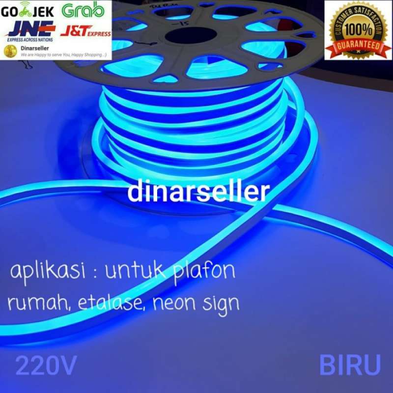 Promo Neon Flex 5 Meter + Soket 220V Led Neon Fleksibel Selang Susu ...