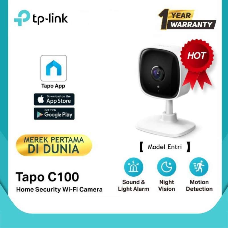 Jual Tp-link Tapo C100 Home Security Wi-fi Camera Ip Camera Di Seller ...