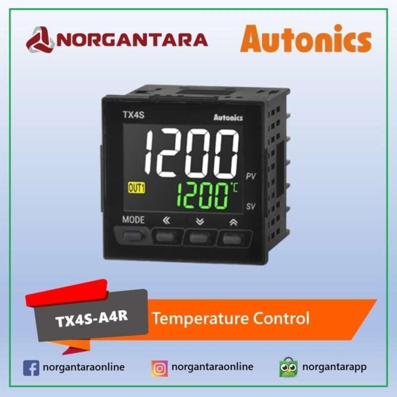 Jual Autonics Temperature Controller Tx4s-a4r Di Seller Pt. Norgantara Prima Perkasa ...
