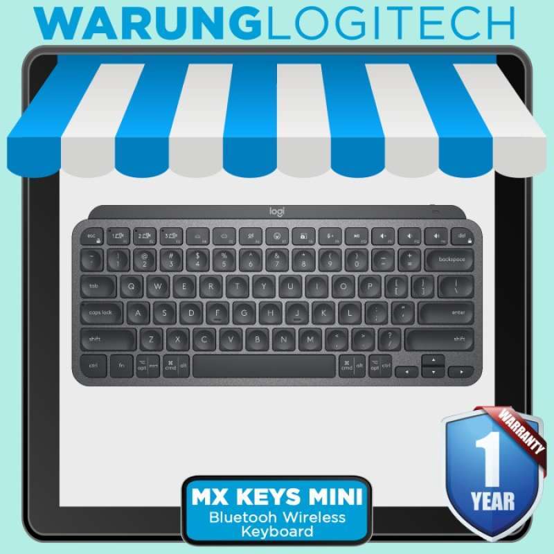 Jual Logitech Mx Keys Mini Wireless Illuminated Keyboard - Graphite ...