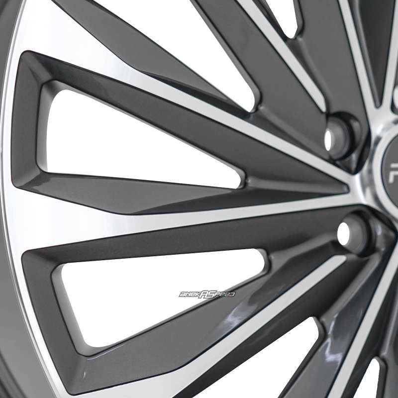 Jual Rave Calligra R22x9 Et42 -pcd 5x114.3 Machine Face With Gun Metal ...