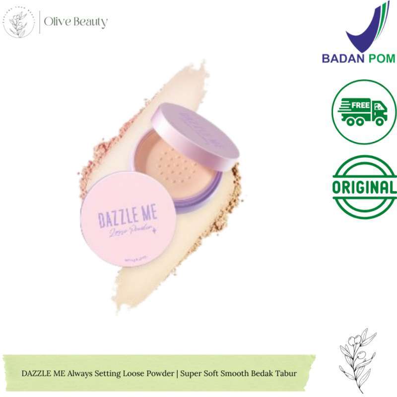 Jual DAZZLE ME Always Setting Loose Powder | Super Soft Smooth Bedak ...