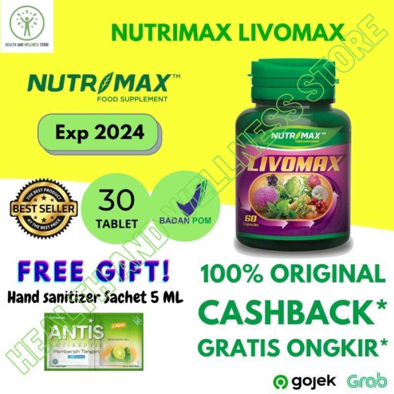 Jual NUTRIMAX LIVOMAX 30 TABLET KESEHATAN HATI LIVER GINJAL KIDNEY di ...