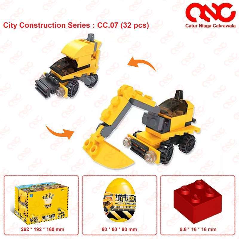 Promo CNC Surprise Egg Bricks & Blocks - City Construction Series ...