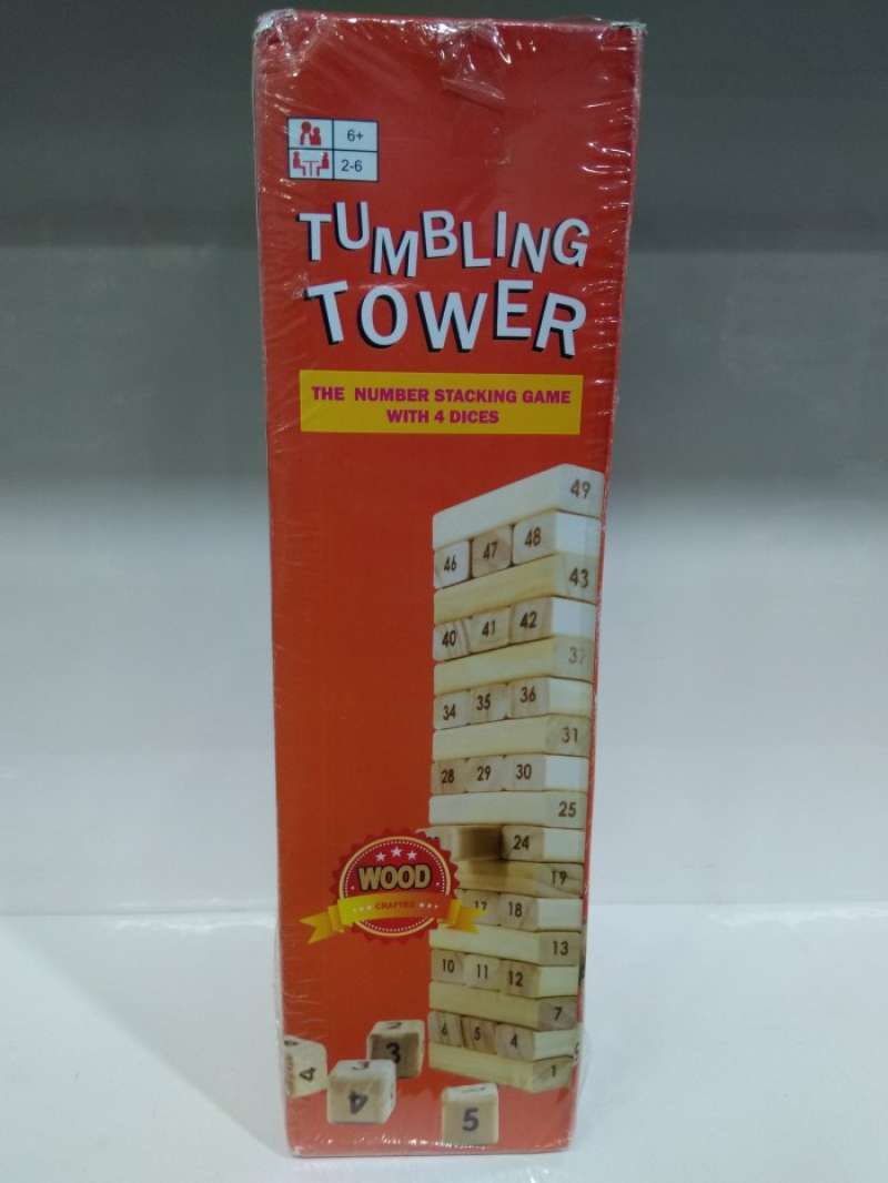 Promo Tumbling Tower Wood(Kayu) Board Game Diskon 17% di Seller Hafizh ...