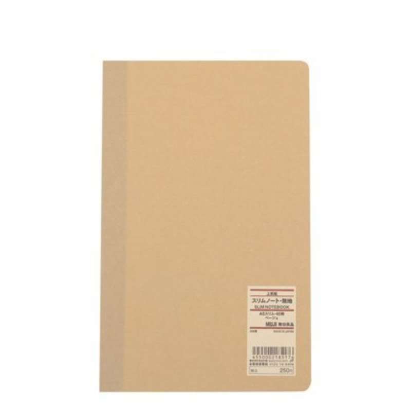 Promo Muji - Hq Paper Slim Notebook Plain A5 40 Sheet Muji || Buku ...
