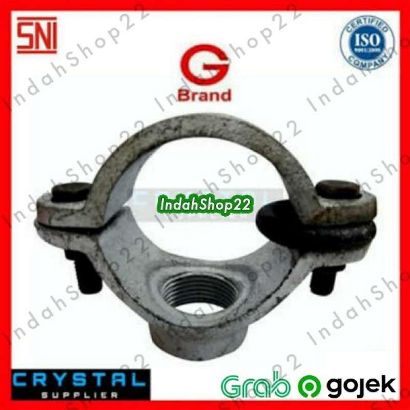 Promo Ds8B7 Klem Saddle Galvanis Besi 6 X 3-4 Inch G Brand Clamp Sadle ...