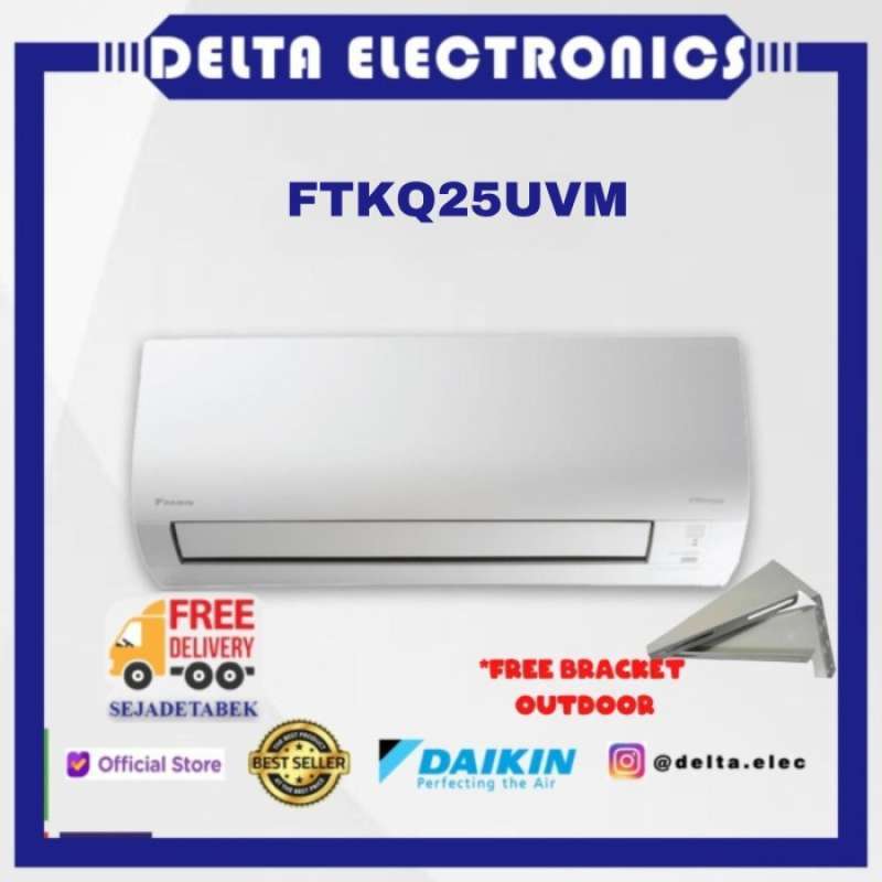 Jual Daikin Ftkq25Uvm Ac 1Pk Flash Inverter Thailand R32 Ftkq25 Unit ...