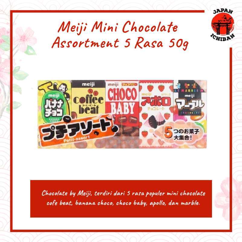 Jual Meiji Mini Chocolate Assortment 5 Rasa 50g Original Japan di ...