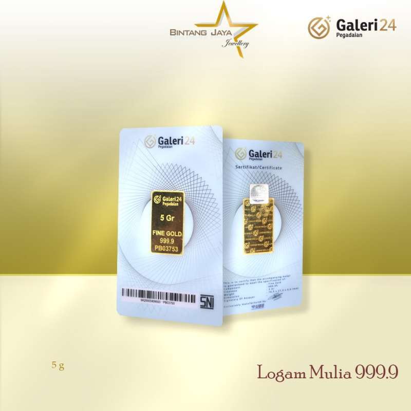 Jual UBS GALERI 24 PEGADAIAN Logam mulia LM Emas bersertifikat sni ...