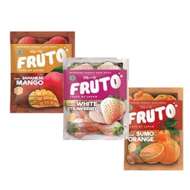 Jual minuman rasa buah fruto renceng isi 12 sachet di Seller LANGGENG ...