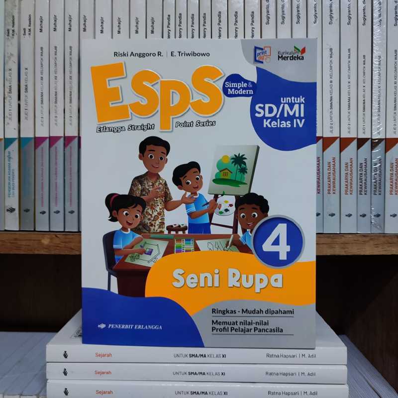 Jual Esps Seni Rupa Kelas 4 SD Kurikulum Merdeka Erlangga di Seller Toko Buku RYU - Senen, Kota ...