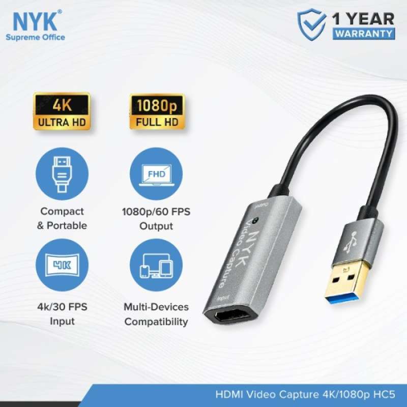 Promo Usb 3.0 Hdmi Video Capture Stick 4K 1080P With Cable Diskon 54% ...