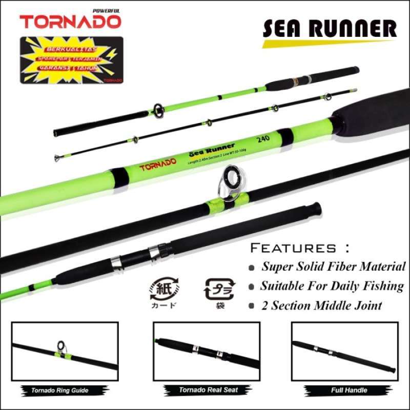 Promo Tornado Sea Runner Spinning Rod Diskon 17% di Seller Mahanani ...