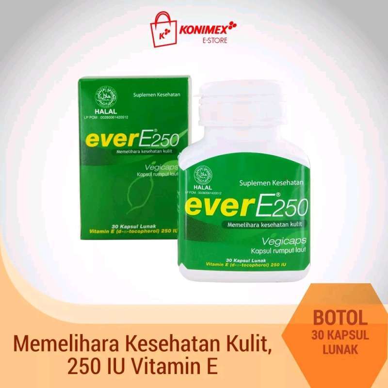Jual everE Soft Capsule Vitamin E Botol Isi 30 Vegicaps di Seller New ...