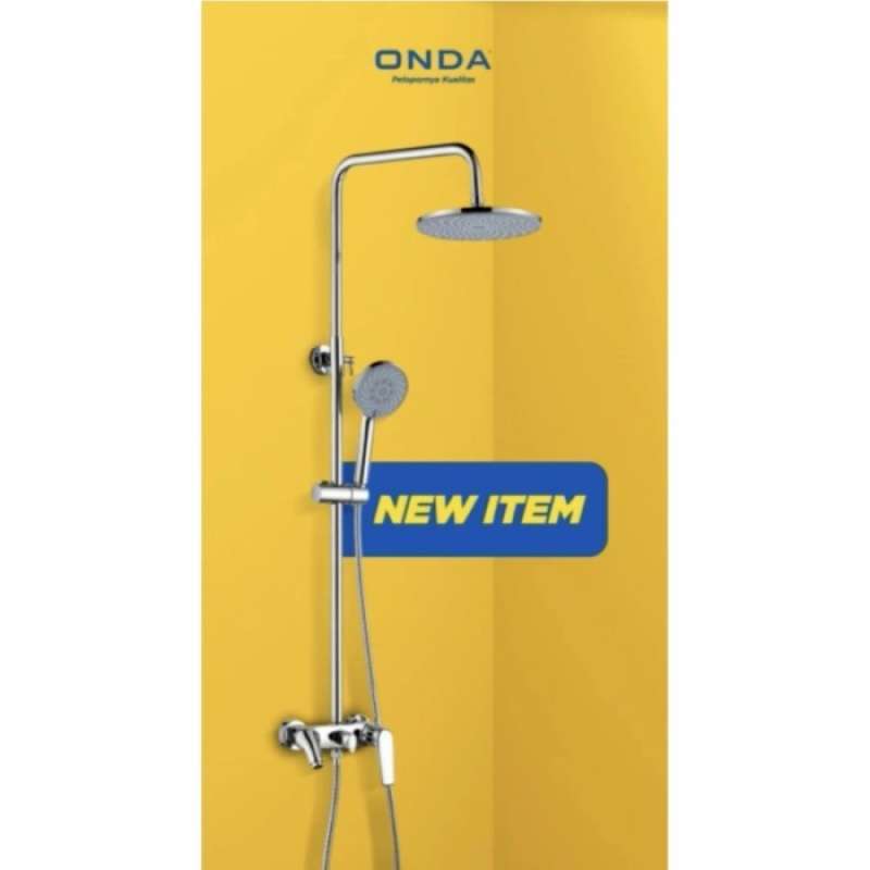 Jual Rain Shower Set Onda R Fres Brass Kran Mixer Panas Dingin Tiang ...