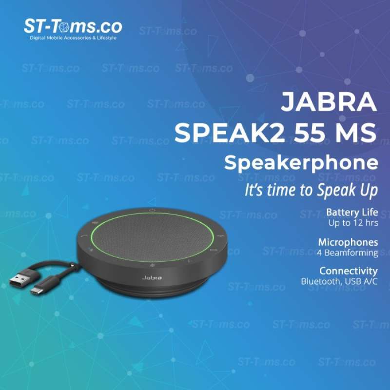 Jual Jabra Speak2 55 Speakerphone Bluetooth Usb A & Usb C With 4 ...