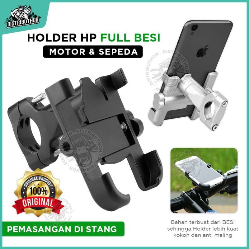 Promo Promo - Holder Hp Motor Besi A Kuat Aman Anti Maling Phone Stand Nb22 - Sedia Pegangan ...