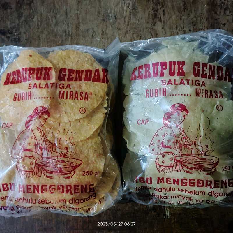 Promo Kerupuk gendar cap ibu menggoreng 250gr asli Salatiga karak ...