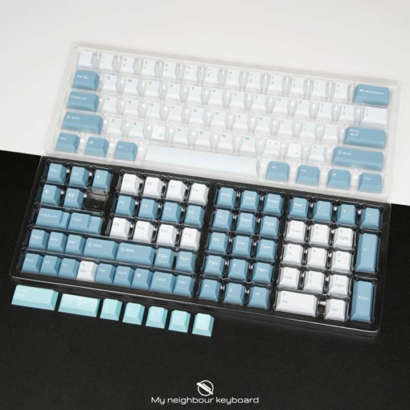 Jual Shoko Blue Ice Pbt Doubleshot Keycaps / Keycap Set di Seller ...