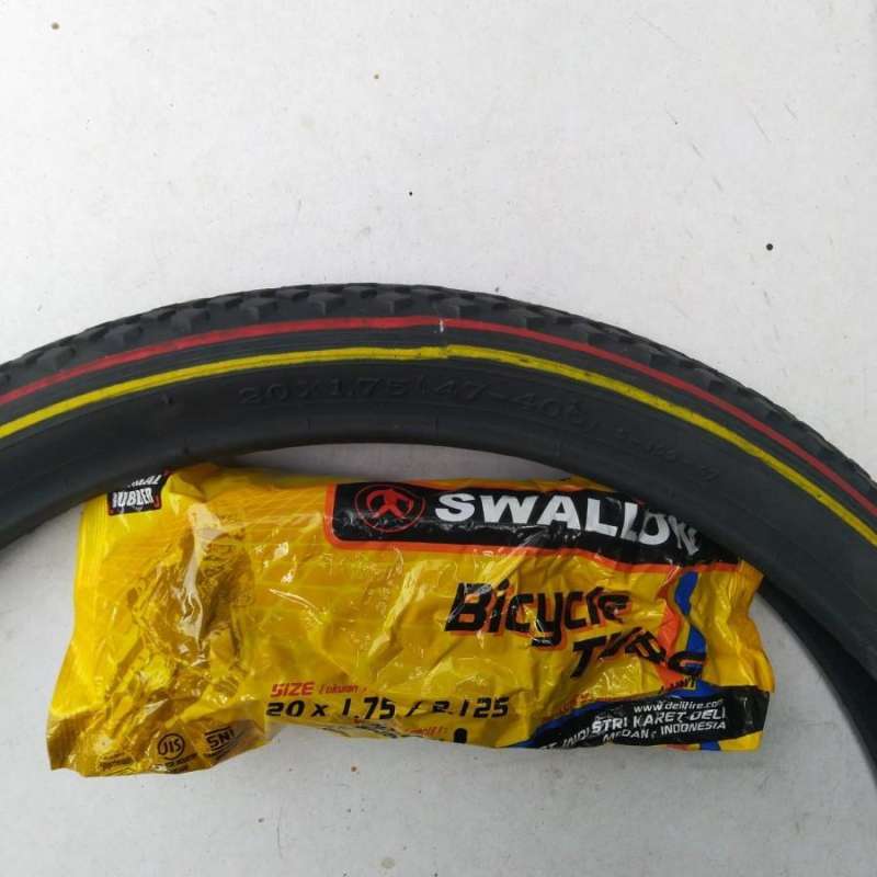 Jual Ban Luar Dan Dalam Sepeda Merk Swallow Ukuran 20 Ã 1.75 Warna Hitam Di Seller Diarion70 ...