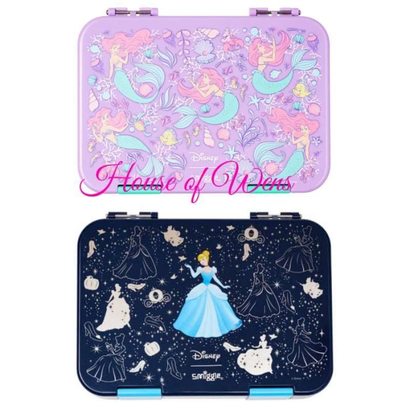 Jual Smiggle Disney Princess Medium Bento Lunchbox Original - Kotak ...