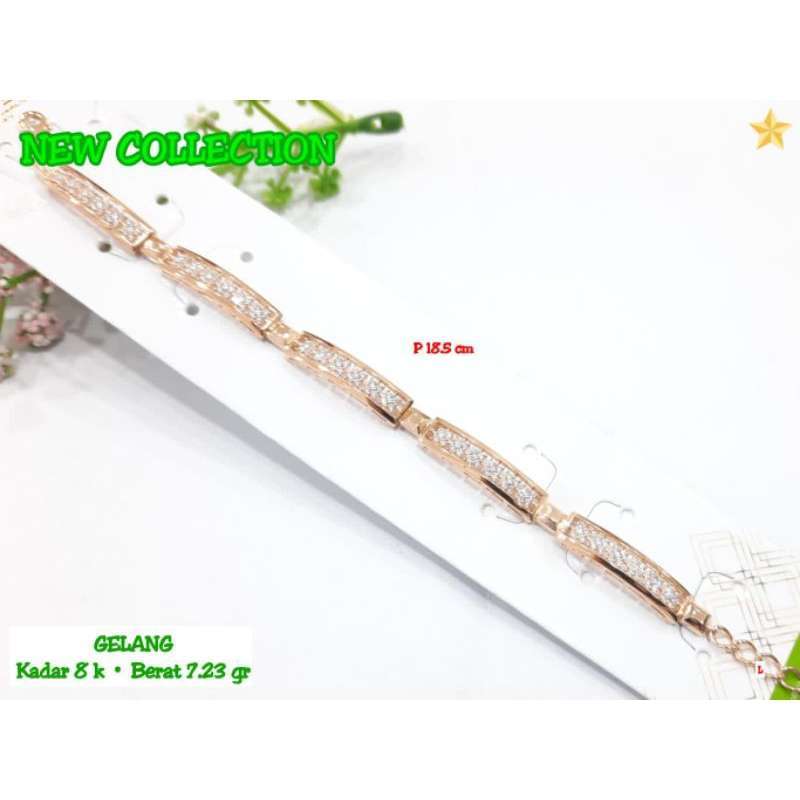 Jual Gelang Rantai Krepyak Varian Kotak Di Seller Toko Emas Supermase ...