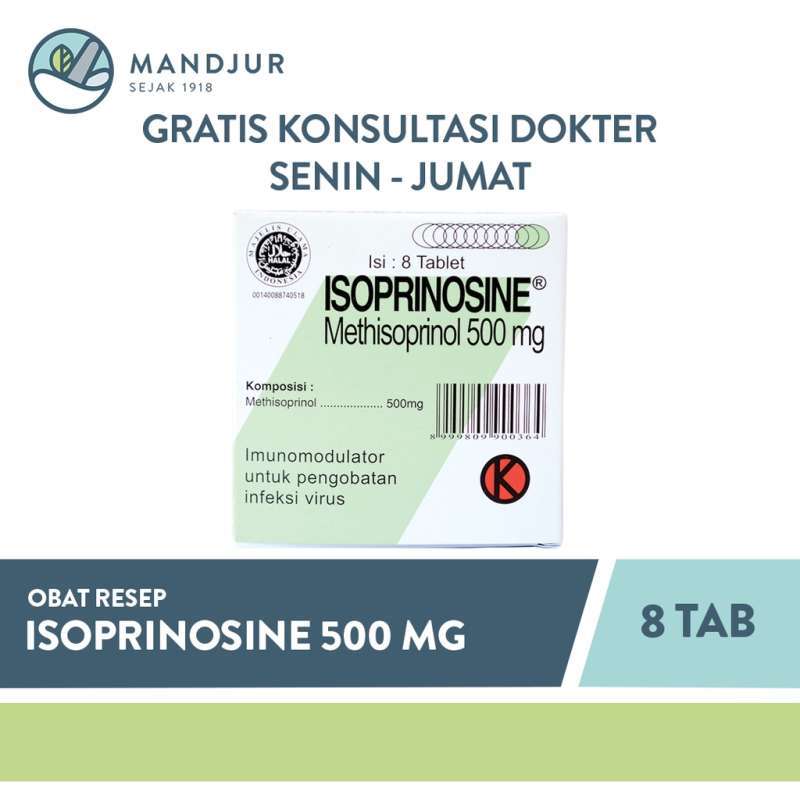 Jual Isoprinosine 500 Mg 8 Tablet Di Seller Apotek Mandjur Official ...