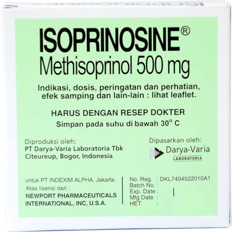 Jual Isoprinosine 500 Mg 8 Tablet Di Seller Apotek Mandjur Official ...