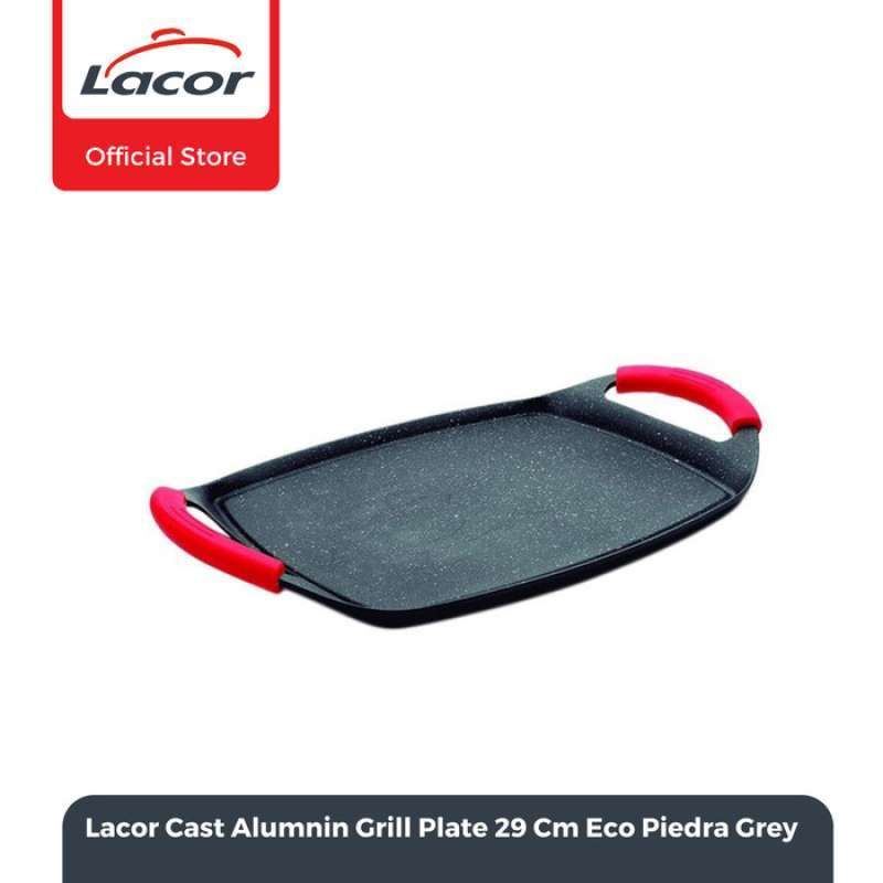 Jual Lacor Cast Alumnin Grill Plate 29 Cm Eco Piedra Grey Kode 339 di ...
