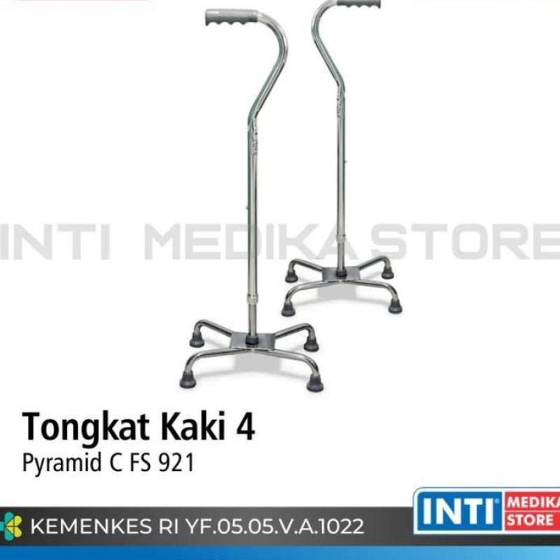Promo Onemed - Alat Bantu Jalan Tongkat Piramid C Kaki 4 Fs 921 | Penopang Diskon 7% Di Seller ...