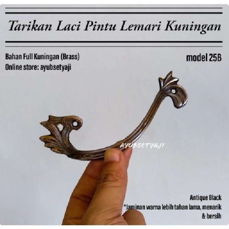 Jual Handle Laci Meja T25b Tarikan Pintu Lemari Kuningan Model T25 ...