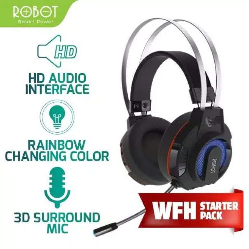 Promo Headphone Gaming Robot Rh-G20 (Bisa Untuk Handphone Dan Pc ...