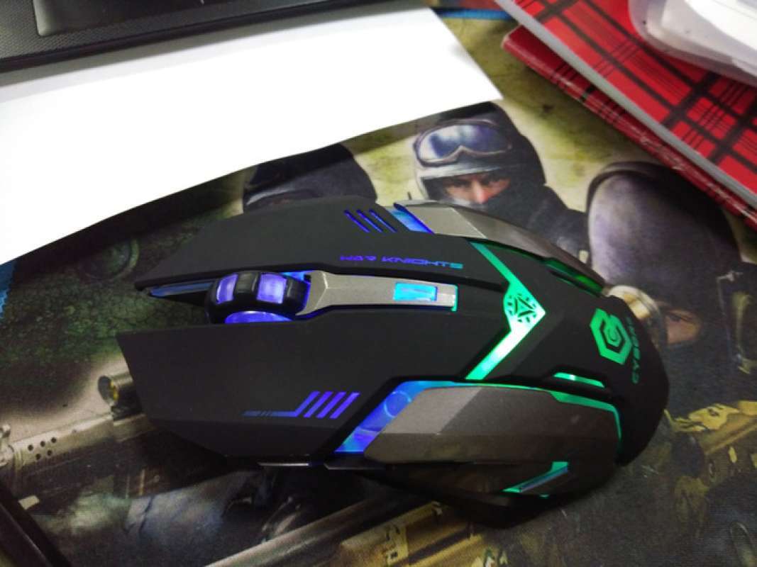 Jual Mouse Gaming Wireless Rechargeable Cyborg C1 Warknights di Seller Mahanani Store 1 - Cikoko ...