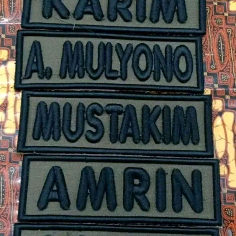 Jual Preorder Bordir Komputer Nama Timbul Patch Custom Suka Suka Bebas ...