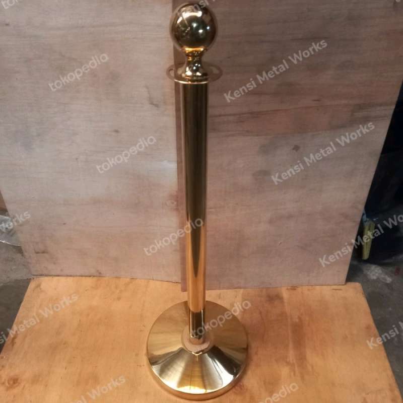 Promo TIANG ANTRIAN PEMBATAS KAIT / RAILING STAND (KEPALA BULAT) WARNA ...
