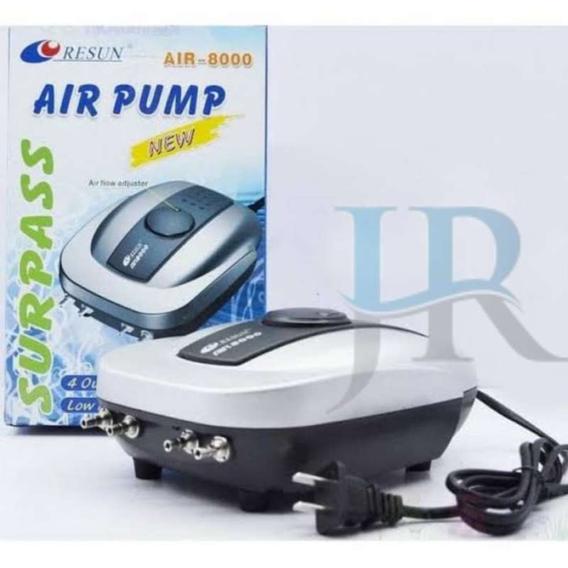Promo Aerator Pompa Udara Aquarium Air Pump 4 Lubang Resun Air 8000 - Multicolor Diskon 33% di ...