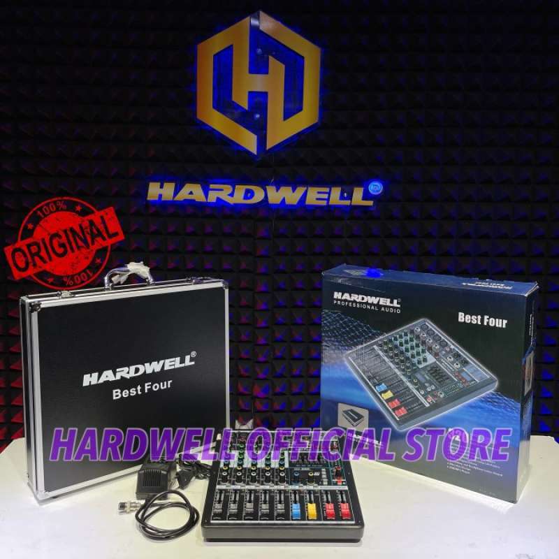 Promo Mixer Audio 6 Channel Hardwell BEST FOUR Original Diskon 23% di ...