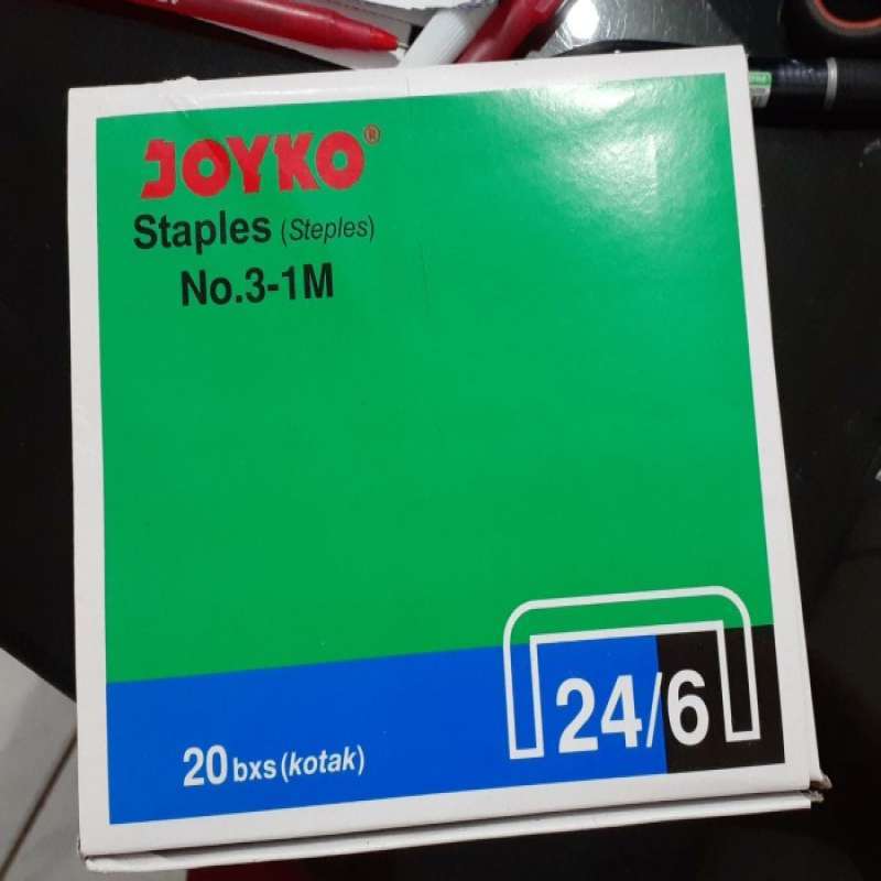 Jual Isi Staples Besar No.3 Joyko (1 Pack Isi 20 Dus Kecil) Kode Br07 ...