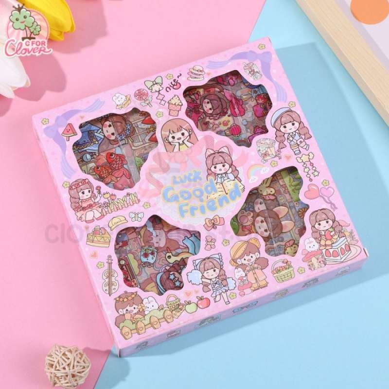 Promo STICKER SET BOX ISI 100 Diskon 52% di Seller Clover Lynn Store ...