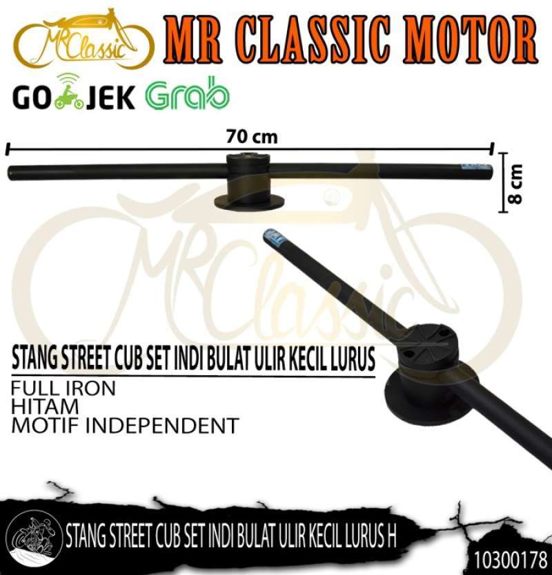 Promo Stang Street Cub Set Indi Bulat Ulir Kecil Lurus Hitam Diskon 23% ...