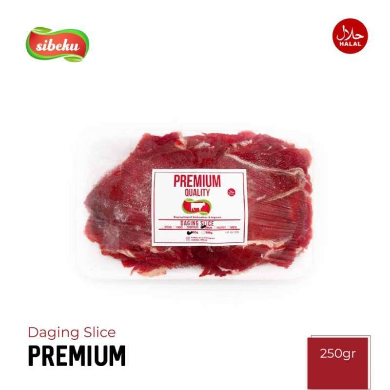 Promo Daging Sapi Beef Slice Premium Halal 250 Gram Frozen Food Aus