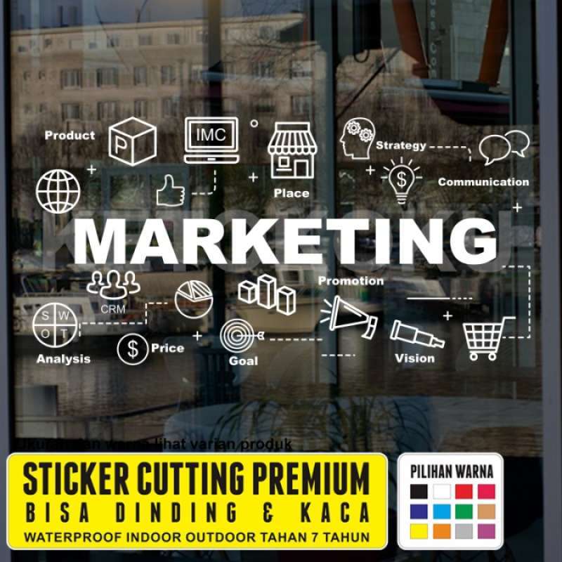 Promo Sticker Dinding Kaca Motivasi Kantor Think Big Cutting Stiker ...