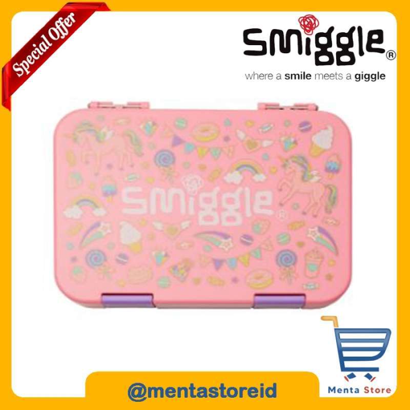 Jual SMIGGLE Fiesta Medium Happy Bento Box Original - Kotak Makan ...
