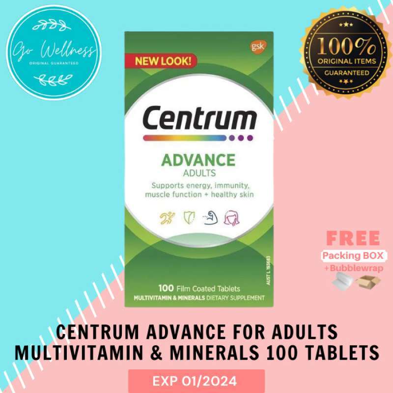 Jual Centrum Advance For Adults Multivitamin & Minerals 100 Tablets di ...