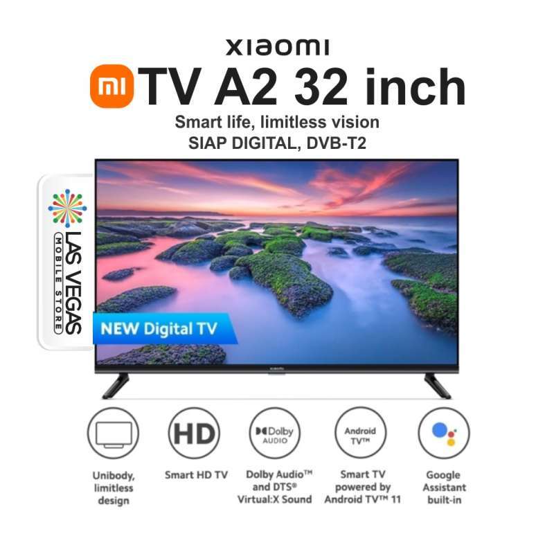 Jual XIAOMI Mi TV A2 32 Inch SMART ANDROID 11 Digital TV Garansi Resmi ...